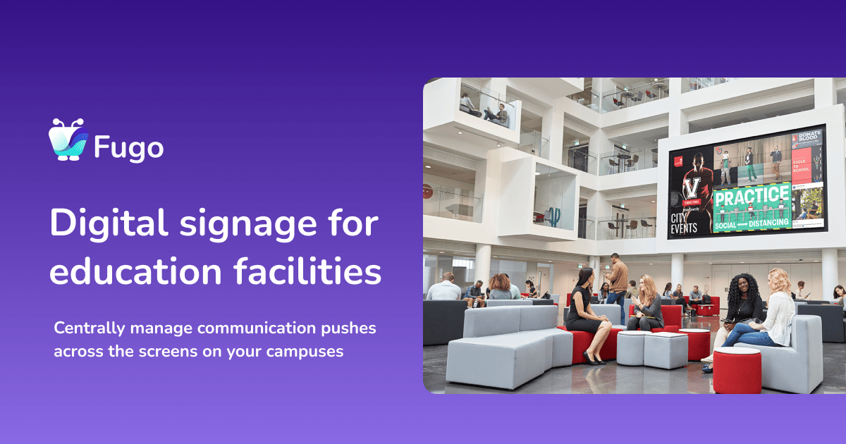 Digital Signage For Education Facilities
