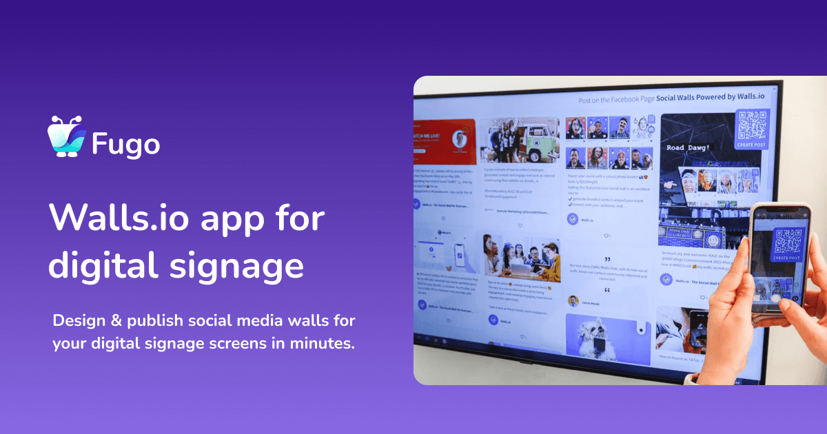Walls.io App | Social Media Wall For Digital Signage